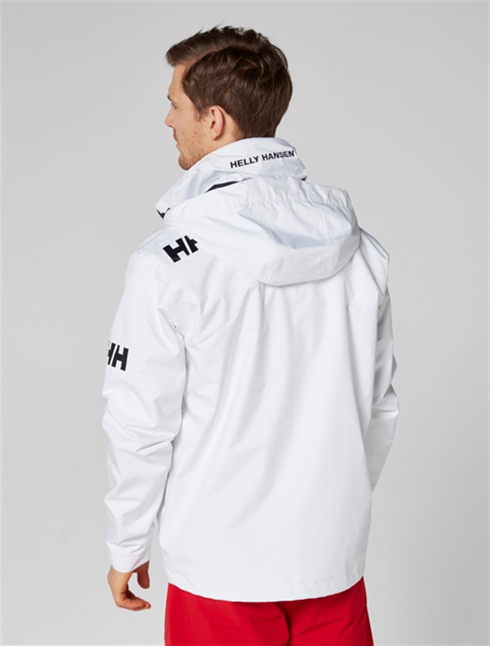 Helly Hansen Crew Hooded Midlayer Jacket - Erkek Ceket - White/Beyaz - 33874-001